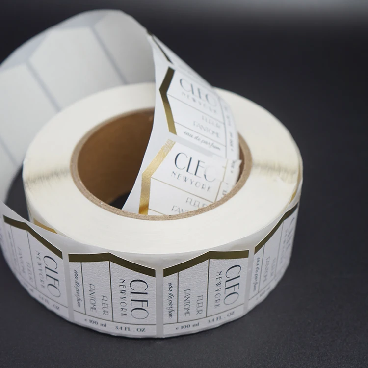 Fast Shipping Textured Paper Luxury Gold Foil Stickers Private Custom ...