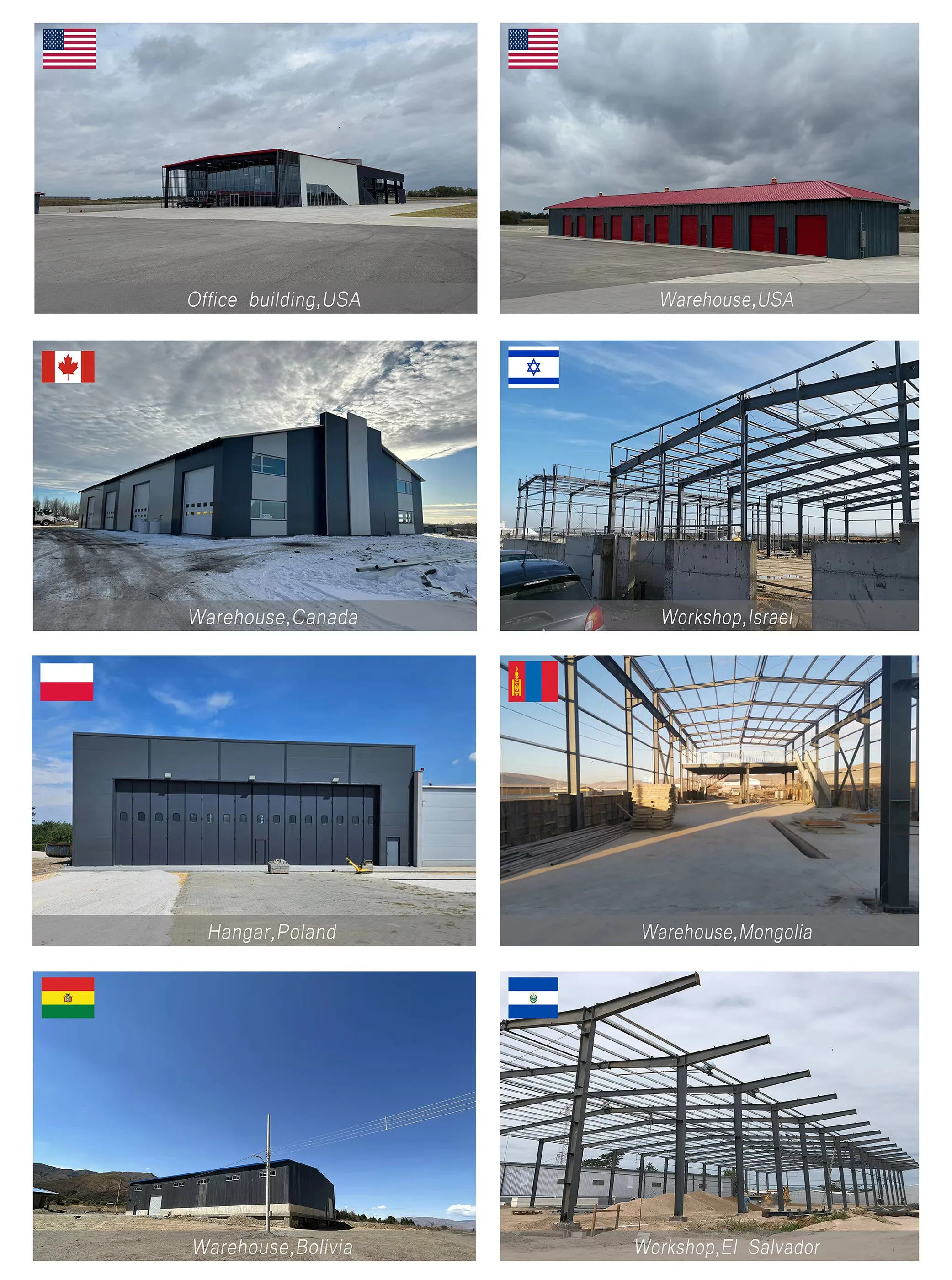 Pre-engineered Light Steel Structure Buildings for Warehouses