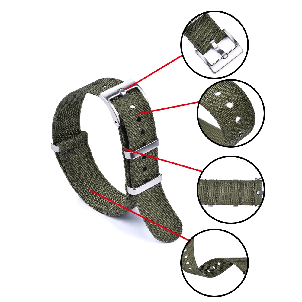 Juelong Customized Ribbed Woven Strap High Quality Premium Brushed ...