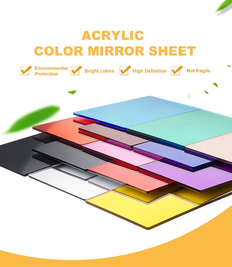 Free Sample Perspex Gold Mirror Acrylic Panel Colorful Glass Plastic ...
