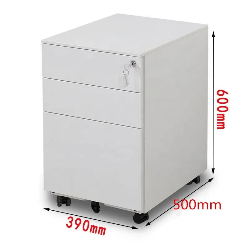 Under Desk Steel Mobile Pedestal Universal Container Store Office Metal ...