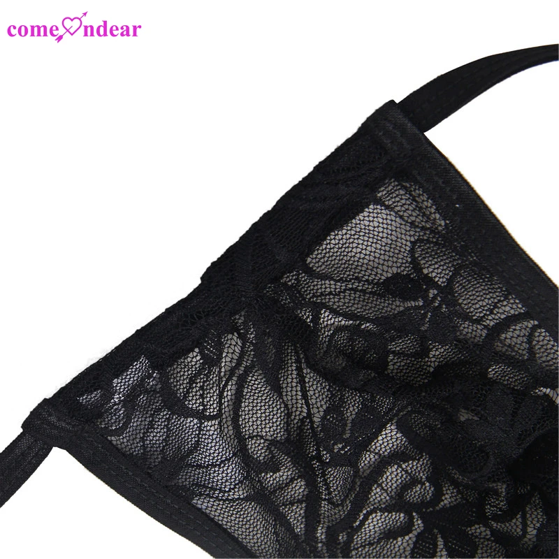 Private Label Black Lace Sheer Sexy Man Spandex G String - Buy Man ...