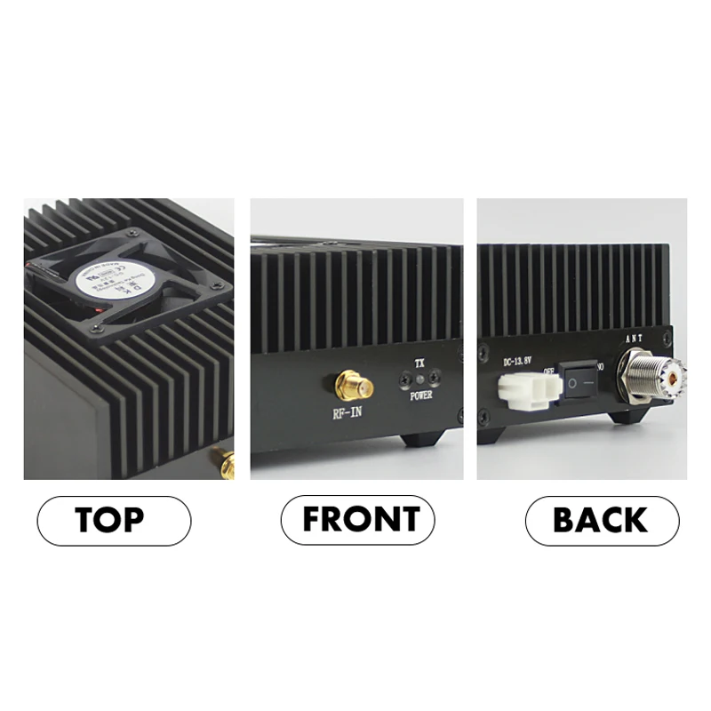 Digital RF Power Amplifier 400-470mhz UHF 20W-80W Radio DMR Amplifier ...