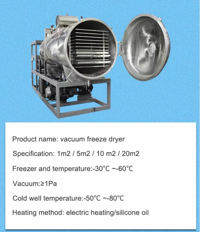 High Output Vacuum Freeze Drying Machines Vacuum Liofilizador Food ...