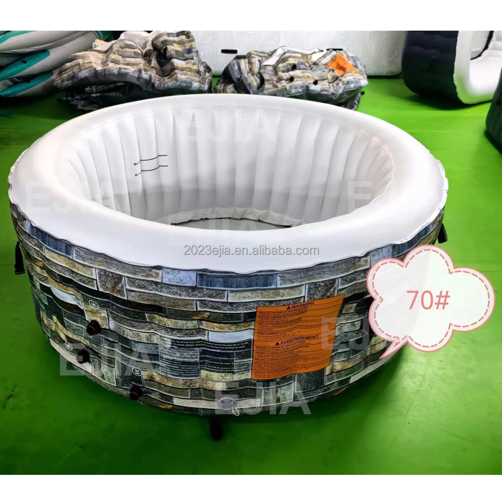 Outdoor Air Bubbles Portable Inflatable Bathtub Round Inflatable ...