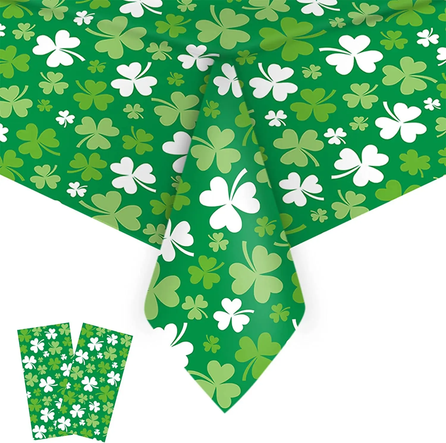 Spring Shamrock Tablecloths St.patricks Day Disposable Rectangular ...