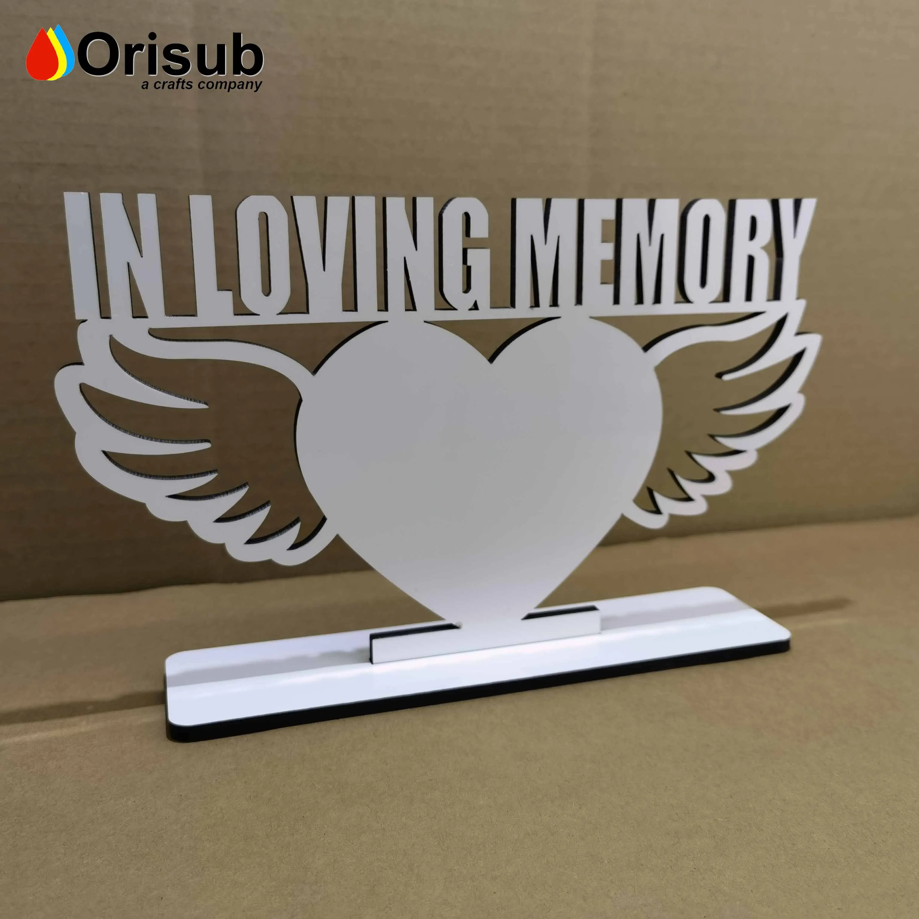 ORISUB Wooden MDF Loving Memory Stand - Perfect for Sublimation