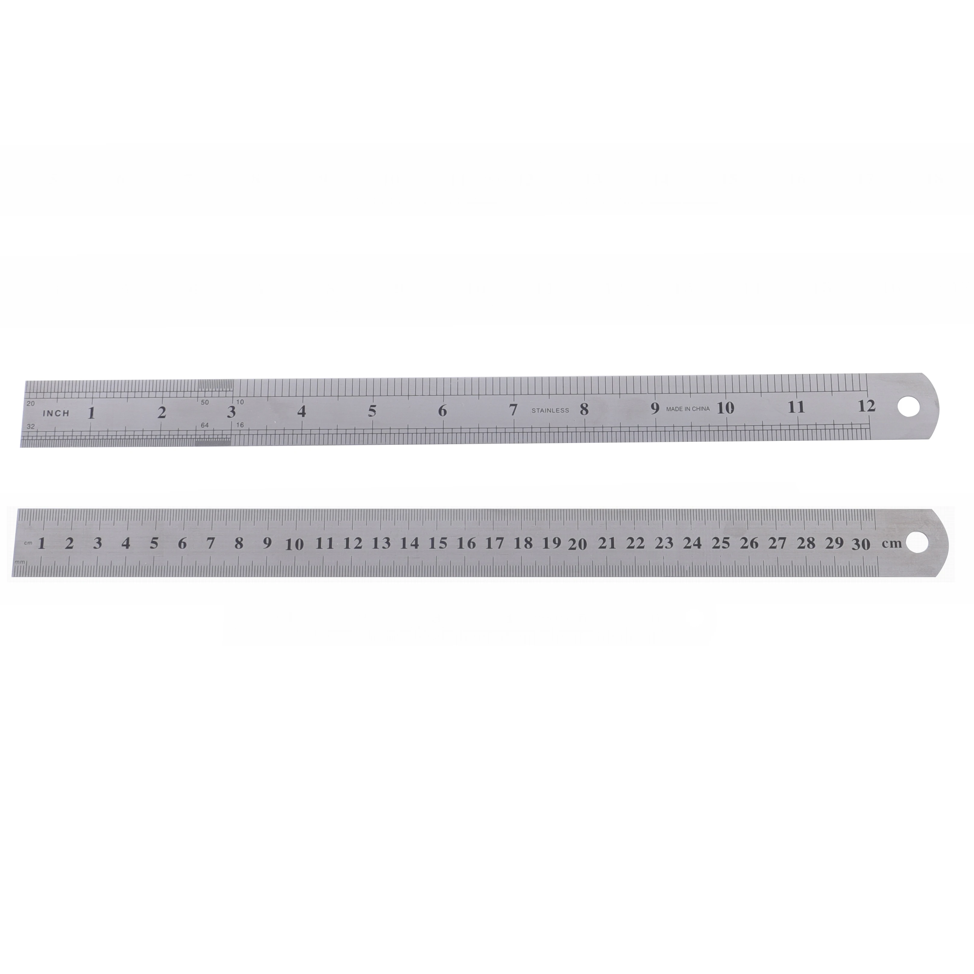 Universal Stainless Steel Straight Ruler Measurement Square Tool Metal ...
