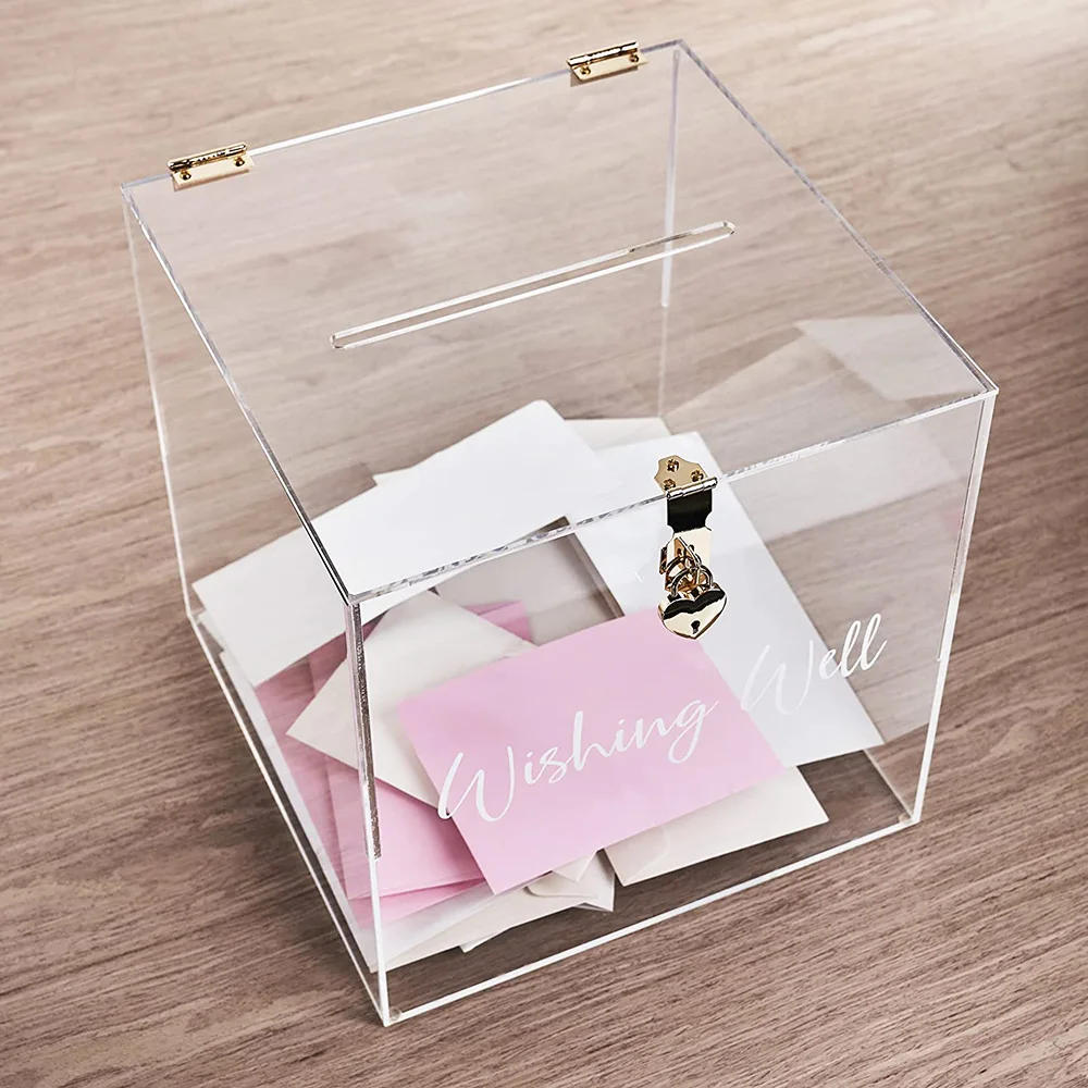 Custom Acrylic Wedding Card Box - Eco-Friendly & Stylish