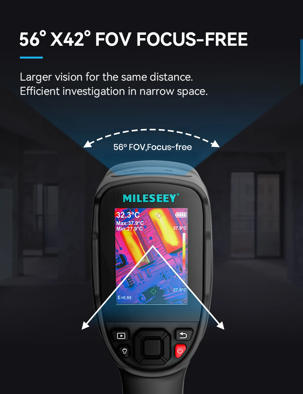 Mestek Handheld Temperature Thermal Imaging Camera -20~400c Color ...