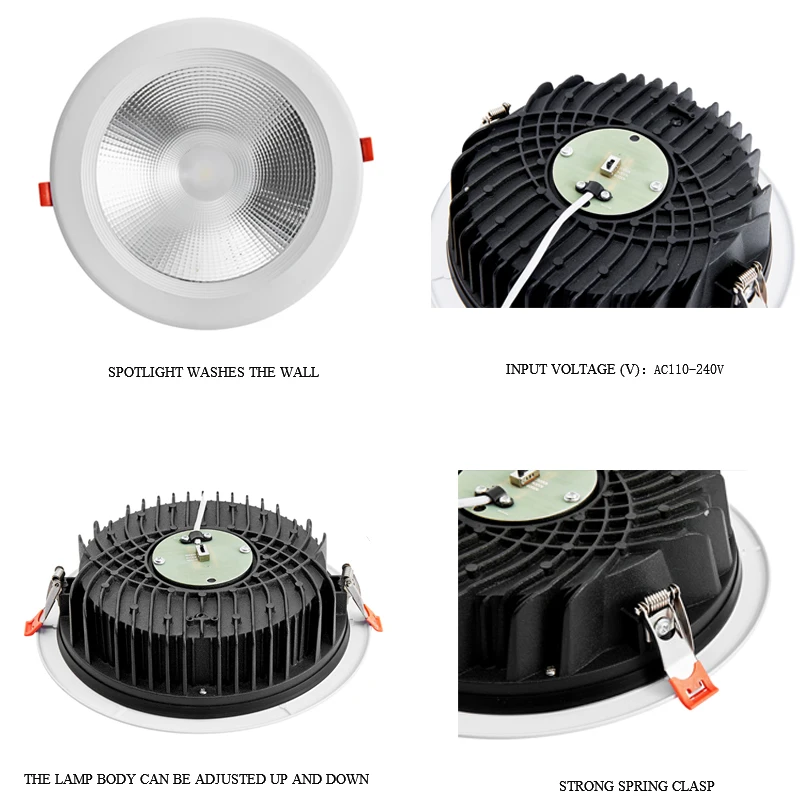 Small Lighting Decorative Dimmable Cob Recessed Downlight Dimmable Led ...