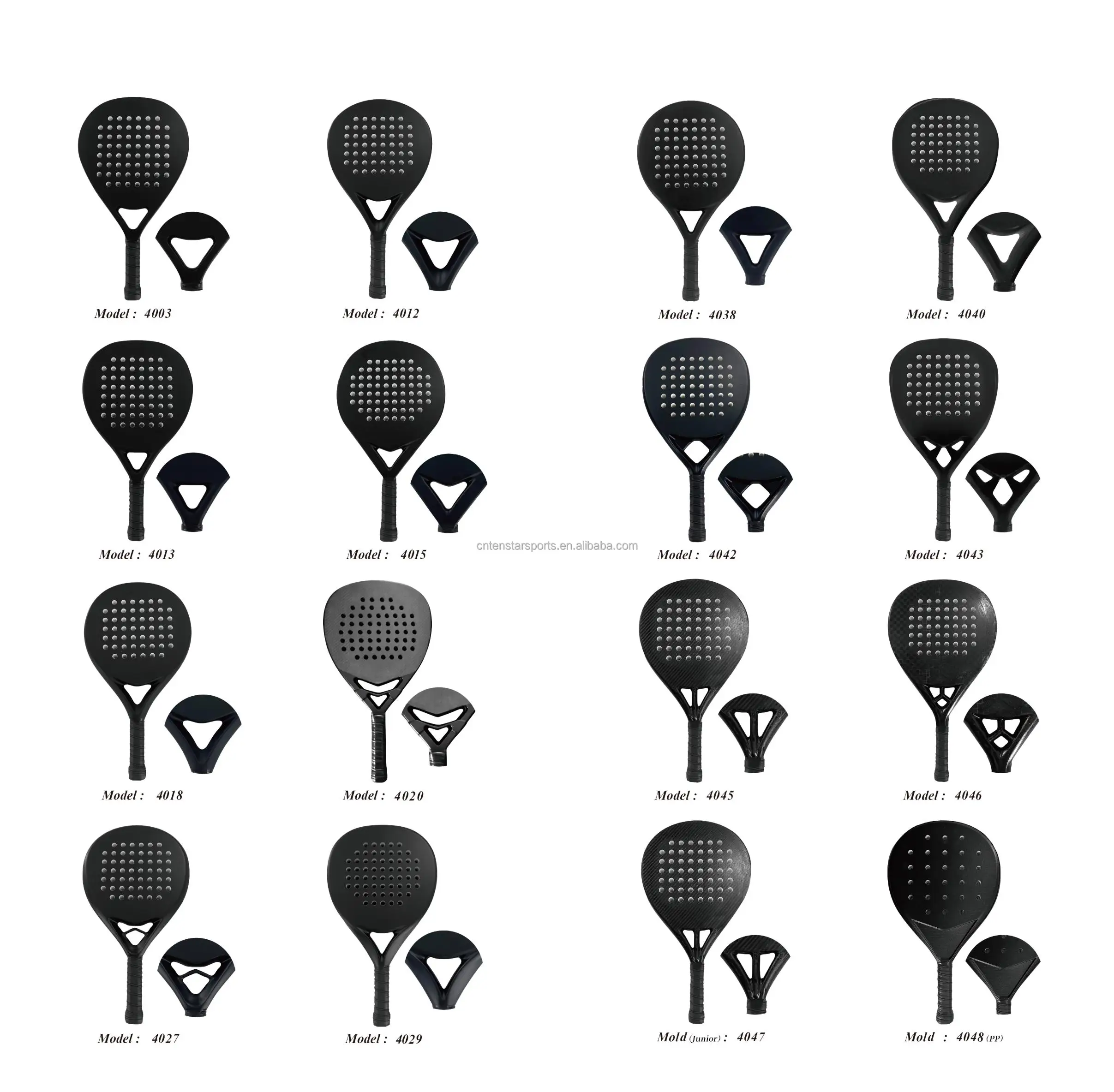 Custom Diamond Shape Tennis Paddle Racket Carbon Fiber Face with EVA ...