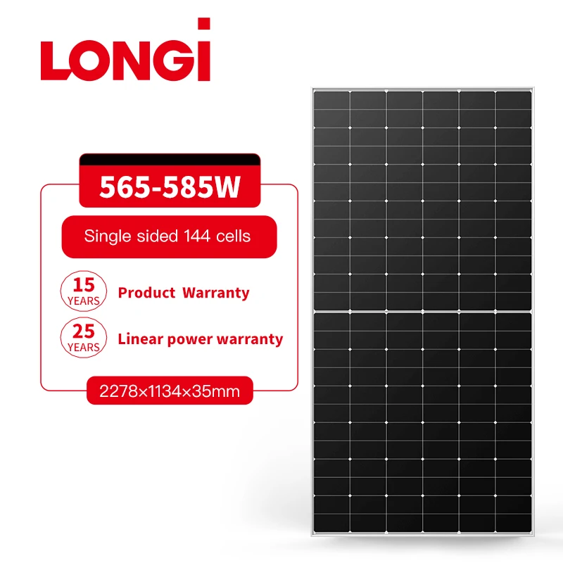 Longi Bifacial Solar PV Panel Module 535W-555W Half Cells with Superior ...