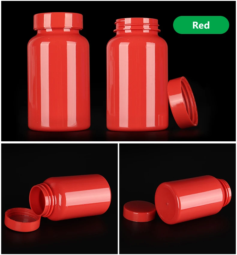 225cc Green Red Grey Candy Medical Plastic Smooth Bottles Vitamin Pill Bottle Vials For Sale ...
