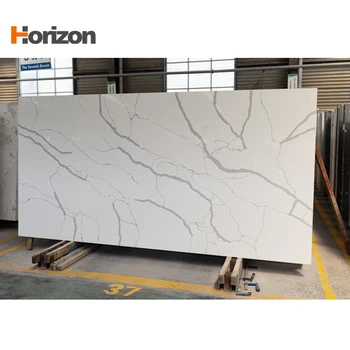 2024 Free Sample Calacatta Big Veins White Quartz Stone Slabs Quartz ...