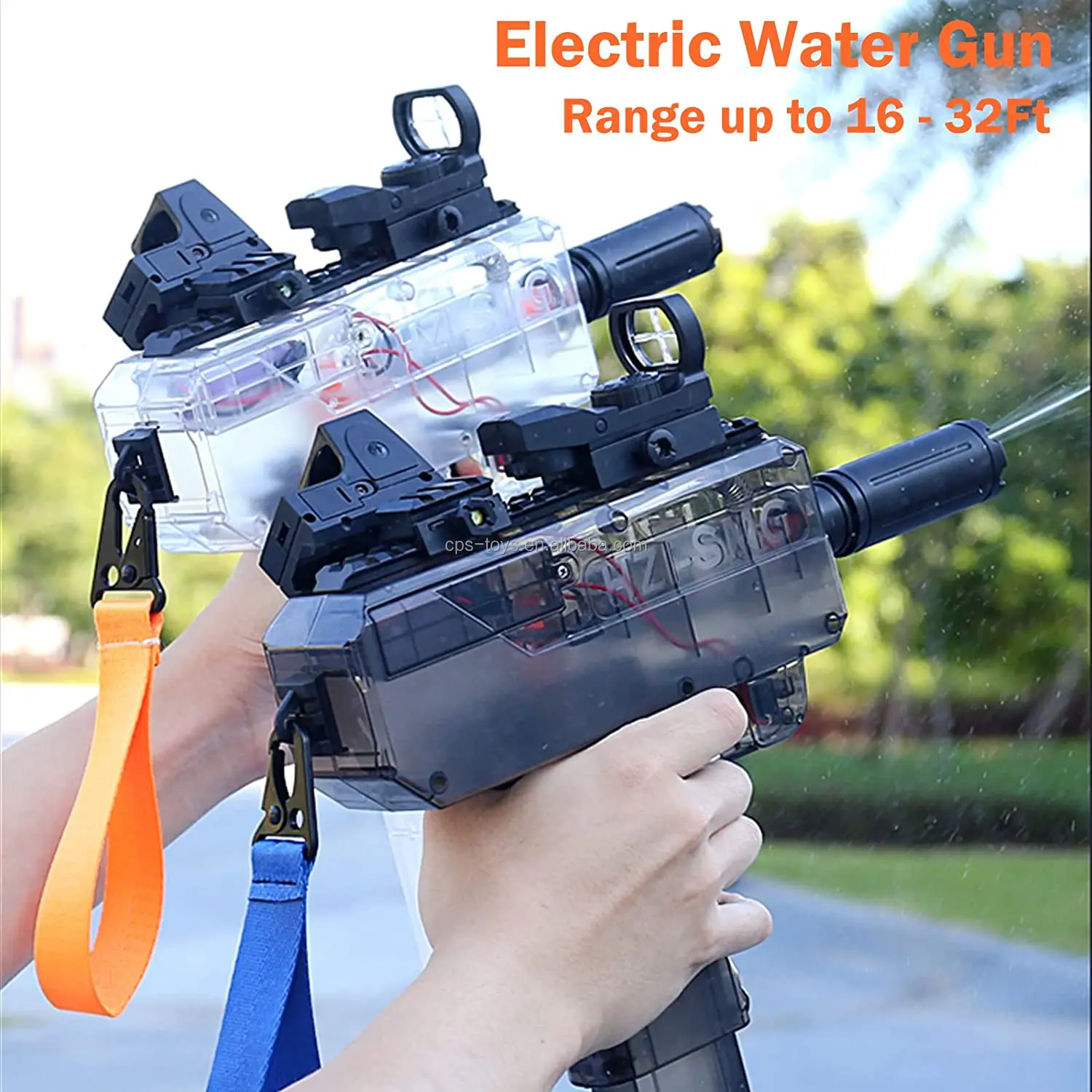 Electric Water Gun - up to 32 FT Range - Fun Outdoor Toy