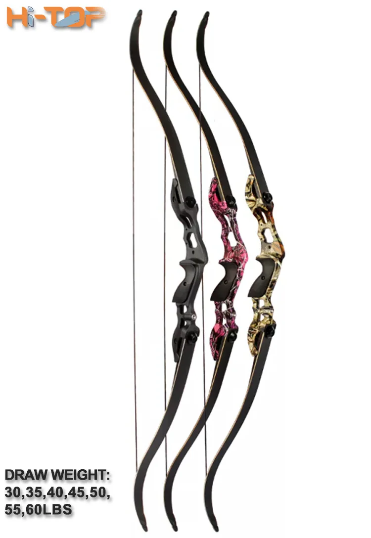 Hi Top Black Archery Recurve Bow - Perfect for Left Handed Hunters