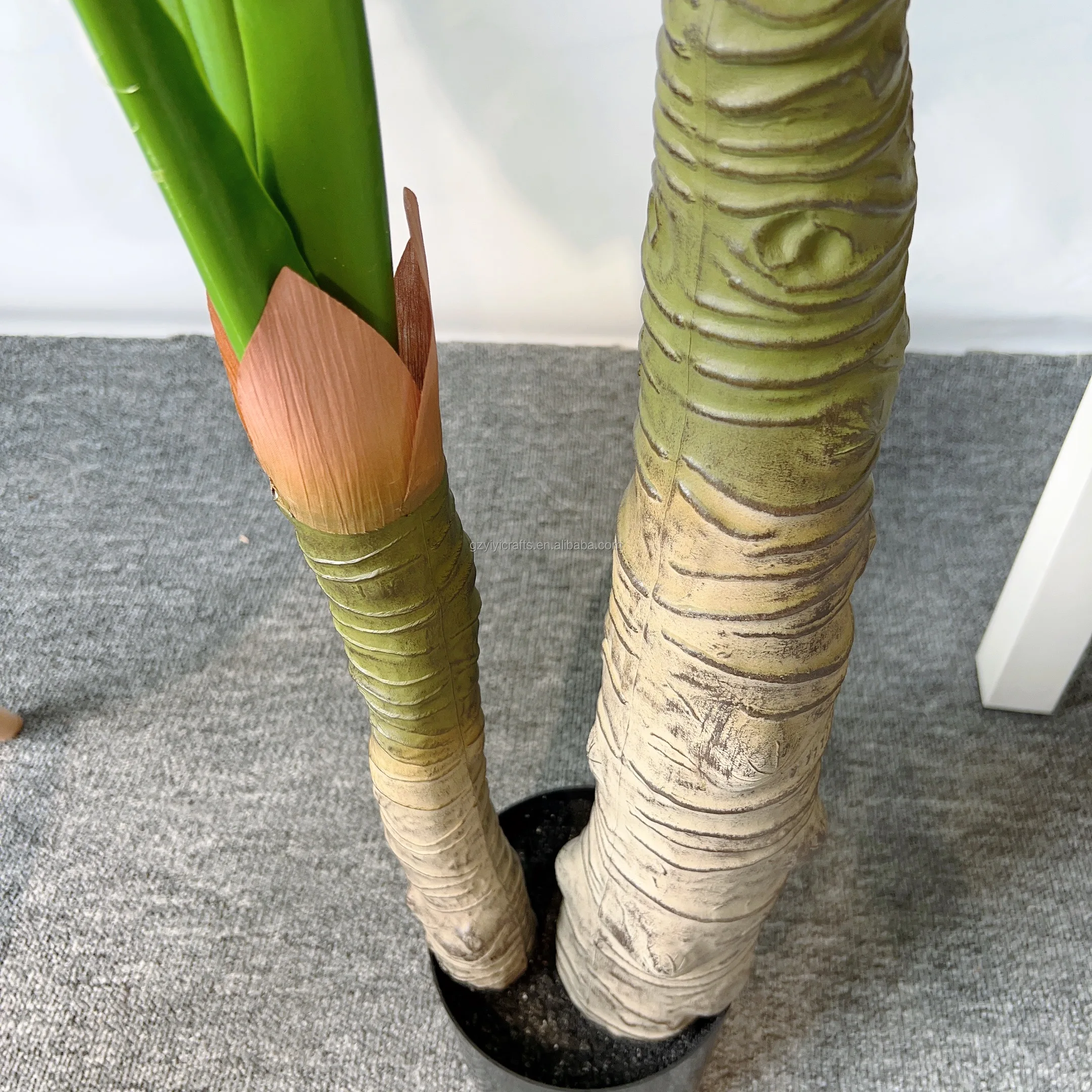 Decorative Monstera Leaf Plastic Plants Bonsai Artificial Monstera ...