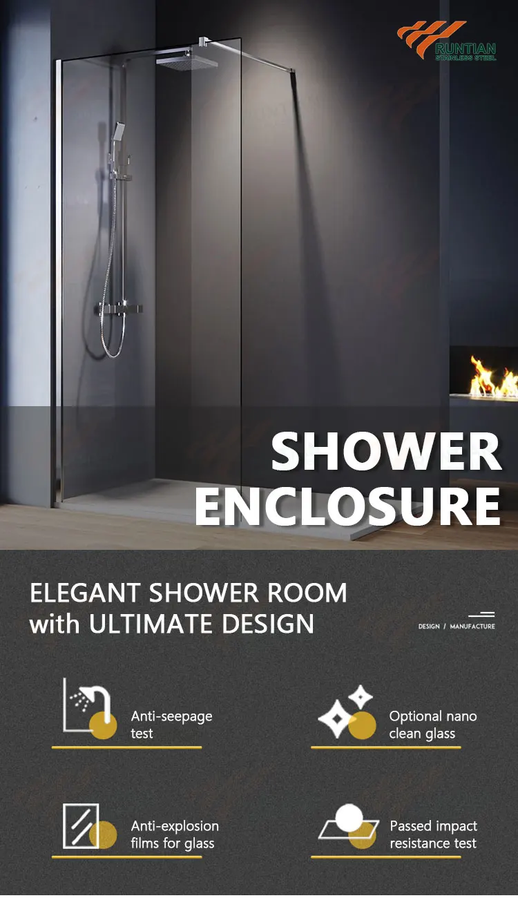 Modern Completely Frameless Neo Angle Black Shower Cabin Cubicle Set ...