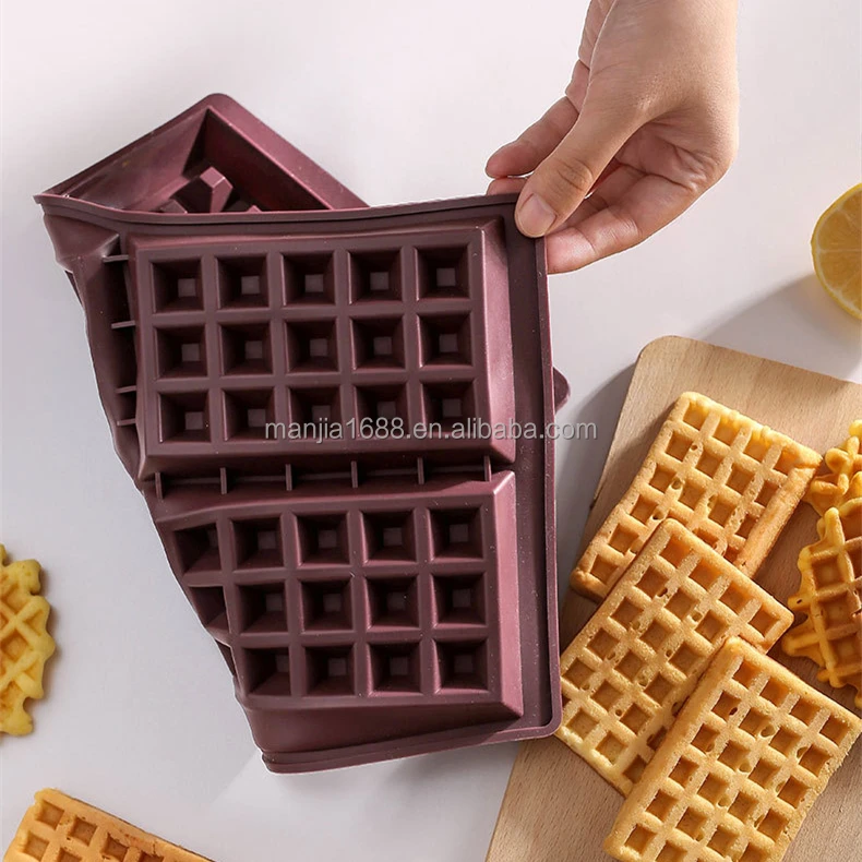 Manjia Silicone Waffle Mold - Perfect for Cake Making