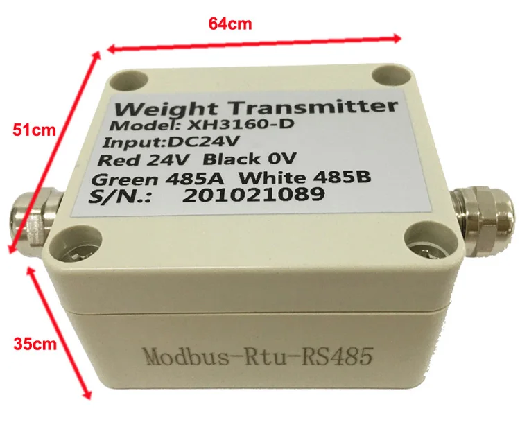 DC24V RS485 Modbus Load Cell Weight Transmitter for PLC
