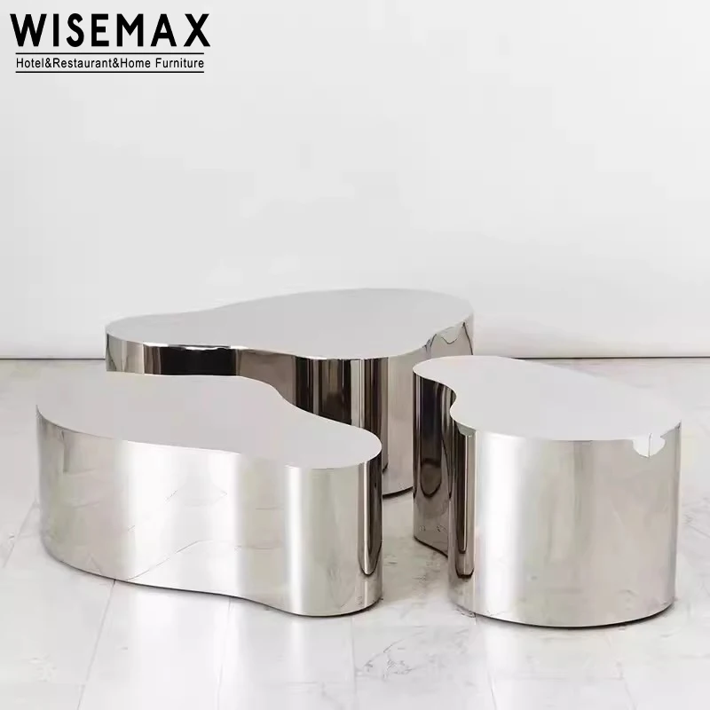 Alibaba.com: WISEMAX FURNITURE Light Luxury Side Table, Irregular Shape ...