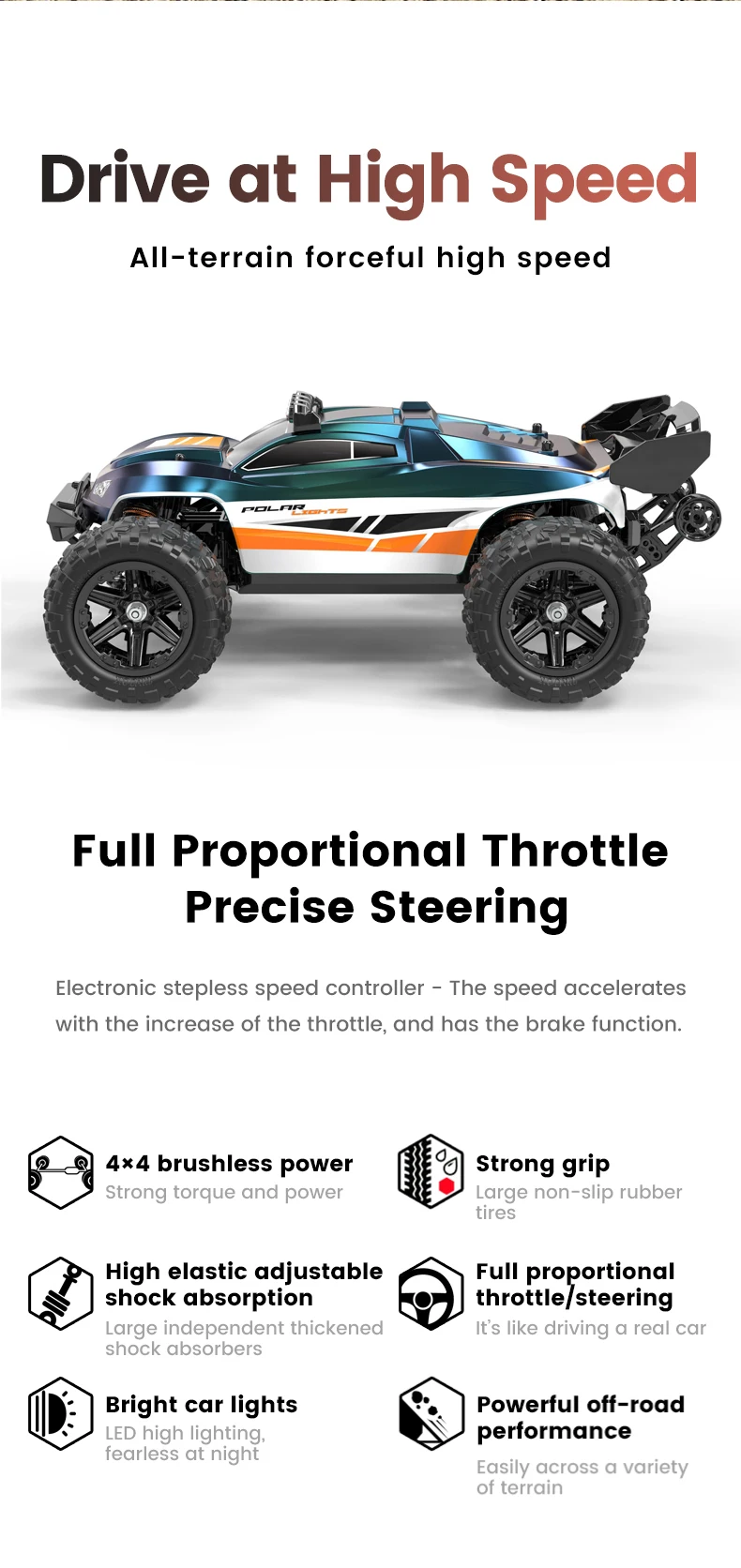 JJRC C8802 High Speed 1/14 Scale RC Truck - Expert Fun