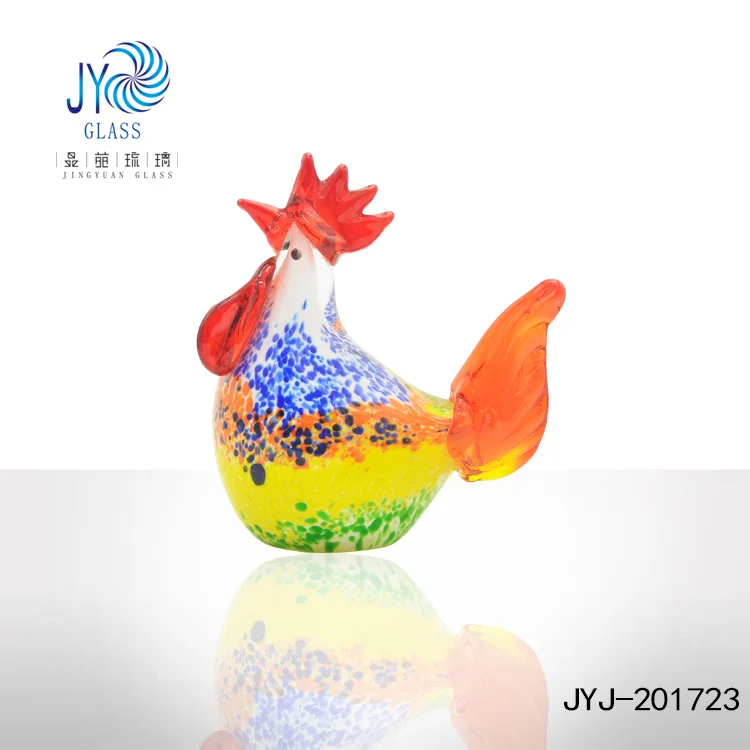 Cute Murano Glass Chicken Doll Animal Glass Chicken Doll Gift Easter ...