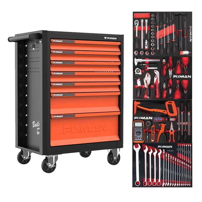 Alibaba.com: FIXMAN 155pcs 7-drawer tool cabinet with trolley, modular ...