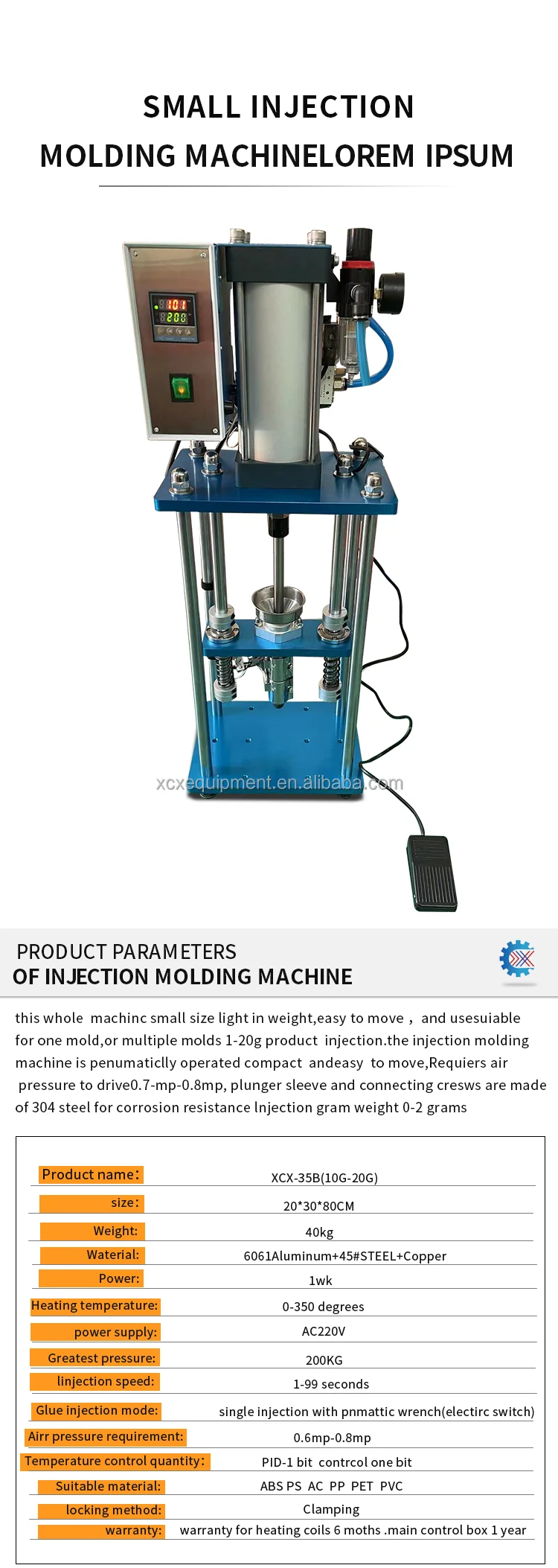 Mini-36 Plastic Injection Molding Machine - Competitive Price