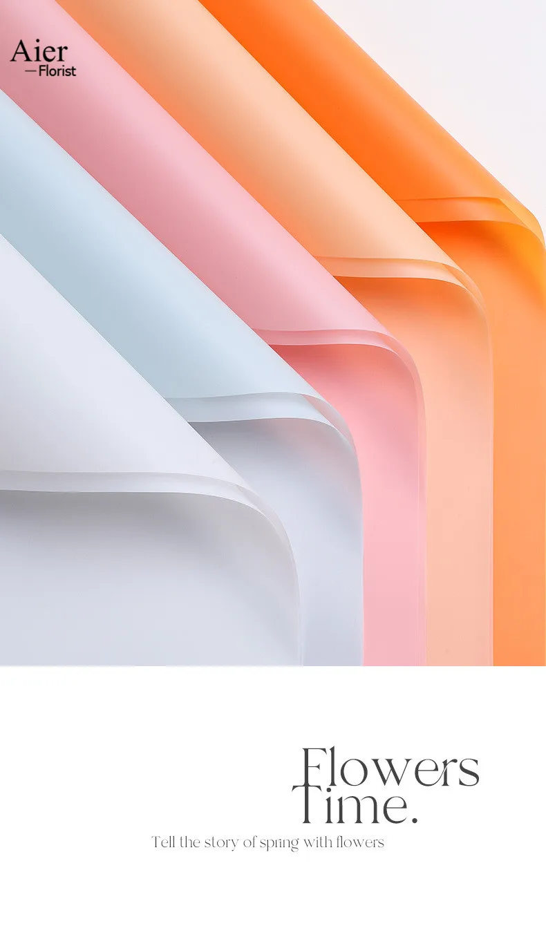 Aierflorist Solid Color Flower Paper Wrapping Floral Bouquet Waterproof ...