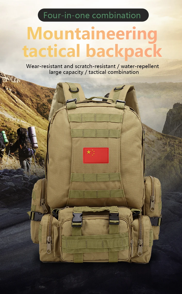 Camouflage Oxford Molle Outdoor Rucksacks Hiking Outdoor Outdoor ...