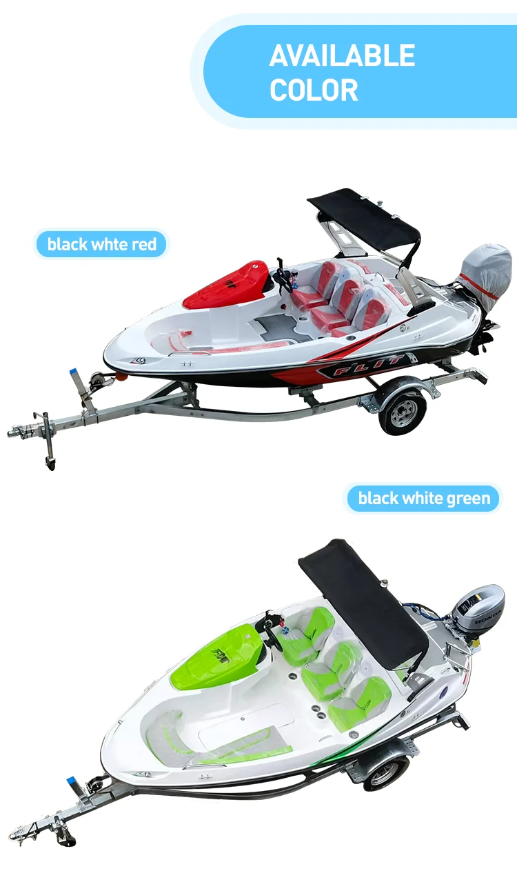 16ft Jet Boat with CE Approval - Outboard Sport Yacht, 60km/h ...