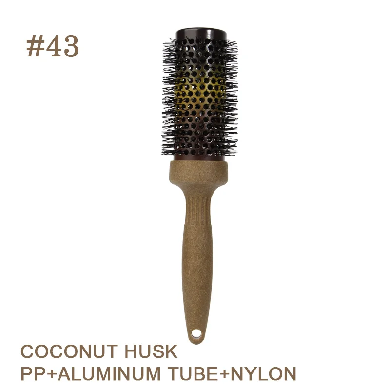 Coconut Husk Round Hair Brush For Blow Drying Salon Blowout Hair ...