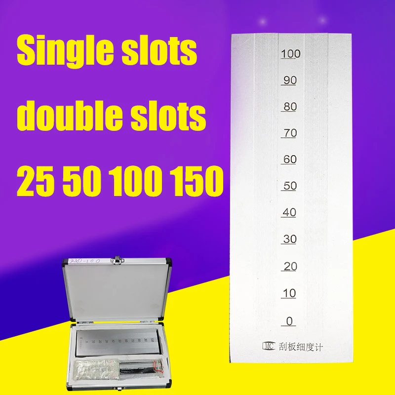 Double Groove 8 Hegman Grindometer - Precision Fineness Gauge