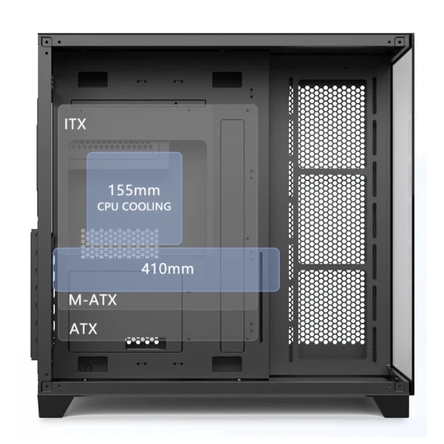 Sate(k896 7fans)oem New Design Tempered Glass Computer Case & Towers ...