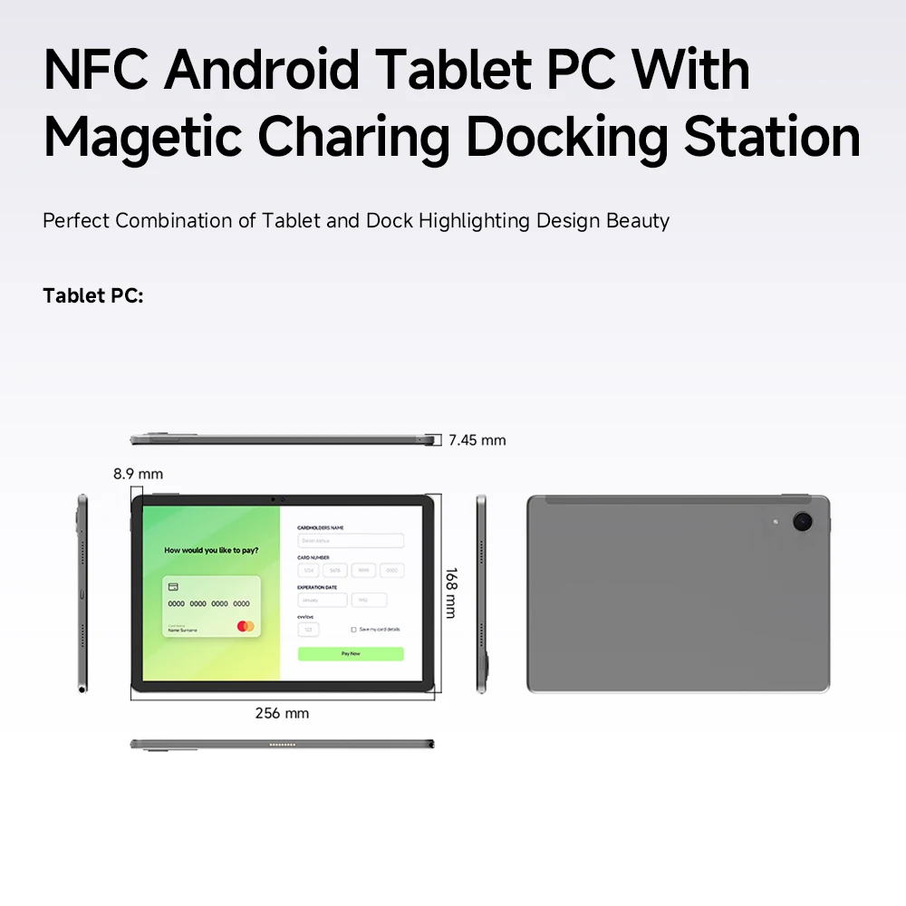 Custom Smart 11 Inch Android NFC Tablet MTK8781 G99 6GB RAM FHD Incell ...