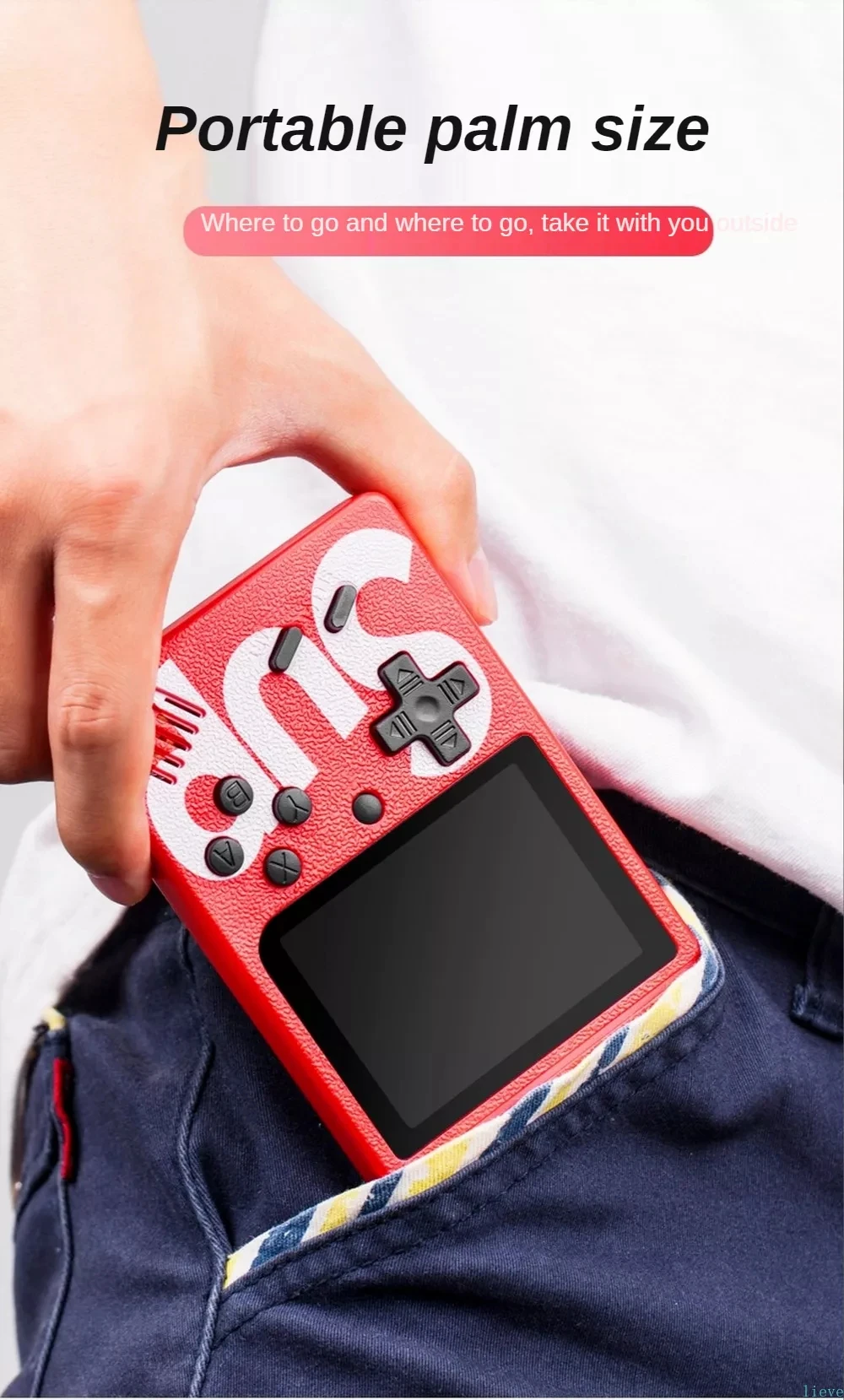 400 In 1 Portable Handheld Game Console Classic Retro Game Sup Game ...