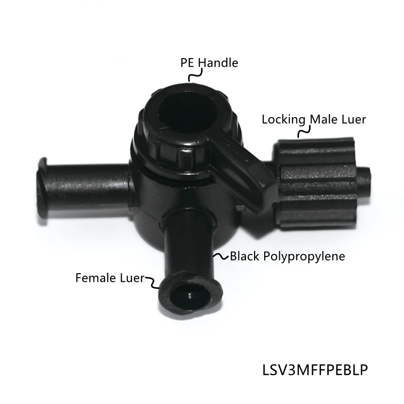 Ju Chemical Resistant Luer Lock Plastic One Way Valve For Solvent ...