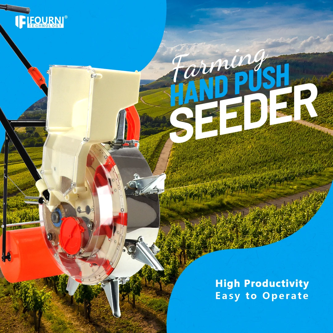 Hand-push Roller Seeder Garden Seeder With 7 Seed Plates,Stainless ...
