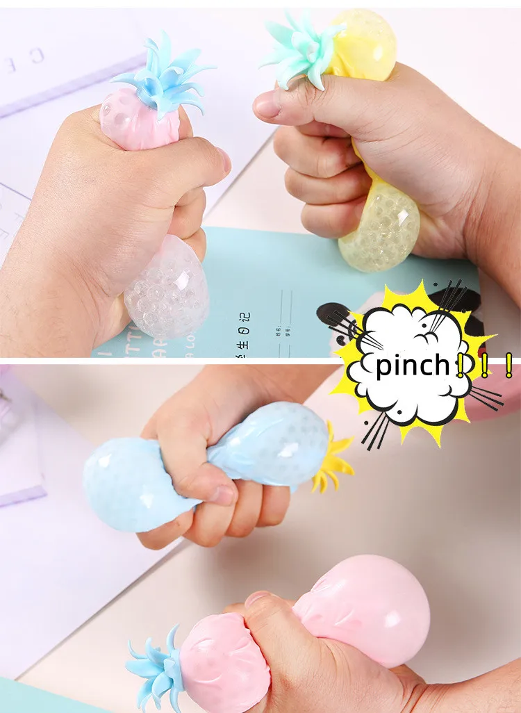 Pineapple Fruit Sensory Stress Reliever Ball Toy Autism Anxiety Fidgets ...