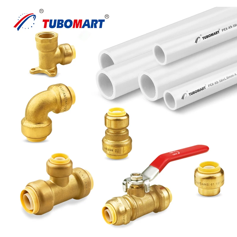 Tubomart threaded brass ferrule compression fittings for copper pipe ...
