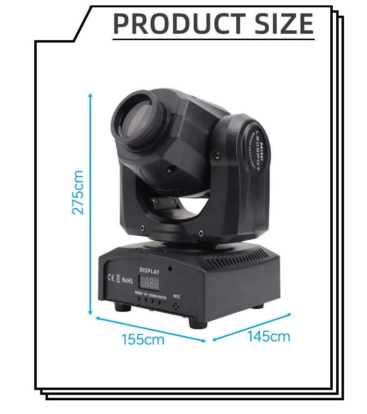 Mini Led Spot 10w Moving Head Light Beam Lights Gobo Spot Light For Dj ...