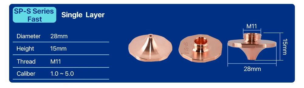 New Focus Jd147 Oem Laser Cutting Nozzles Single Layer/double Layers ...