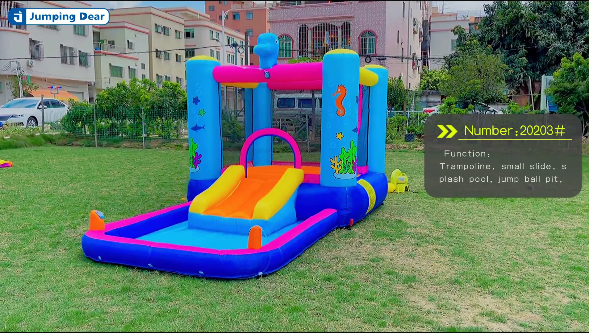 Inflatable Bouncing House Jumping Castles With Water Slide Family ...