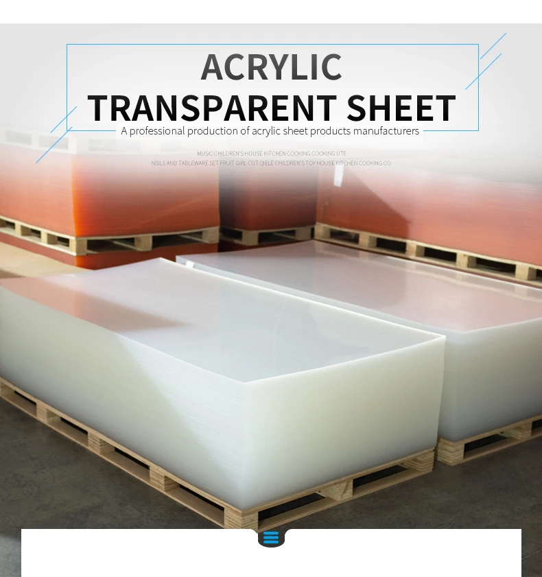 Custom Laser Cutting Extruded Clear Plastic Acrylic Sheets