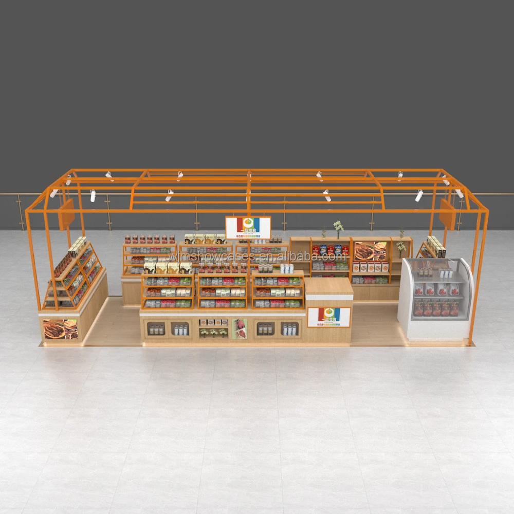 Customised Supermarket Casual Food Display Racks Candy Display Racks ...