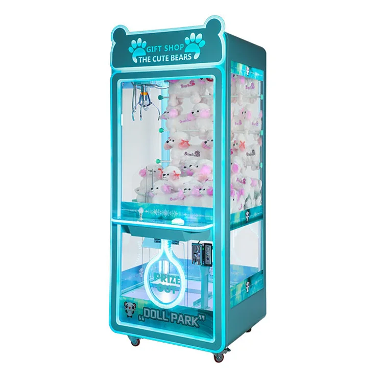 Commercial Custom Coin Operated Crane Claw Machine Kids Cheap Plush Toy ...