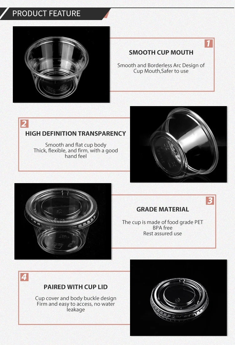 2oz Butter Packaging Biodegradable Portion Container Round Disposable ...