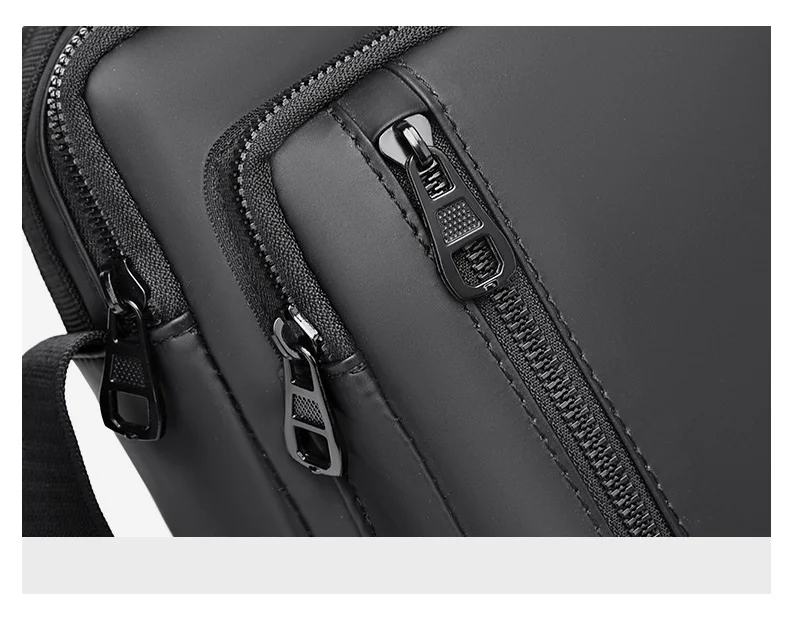 Morral Bandolera de Cuero para Hombre Weixier Impermeable Negro Mate GENERICO | falabella.com